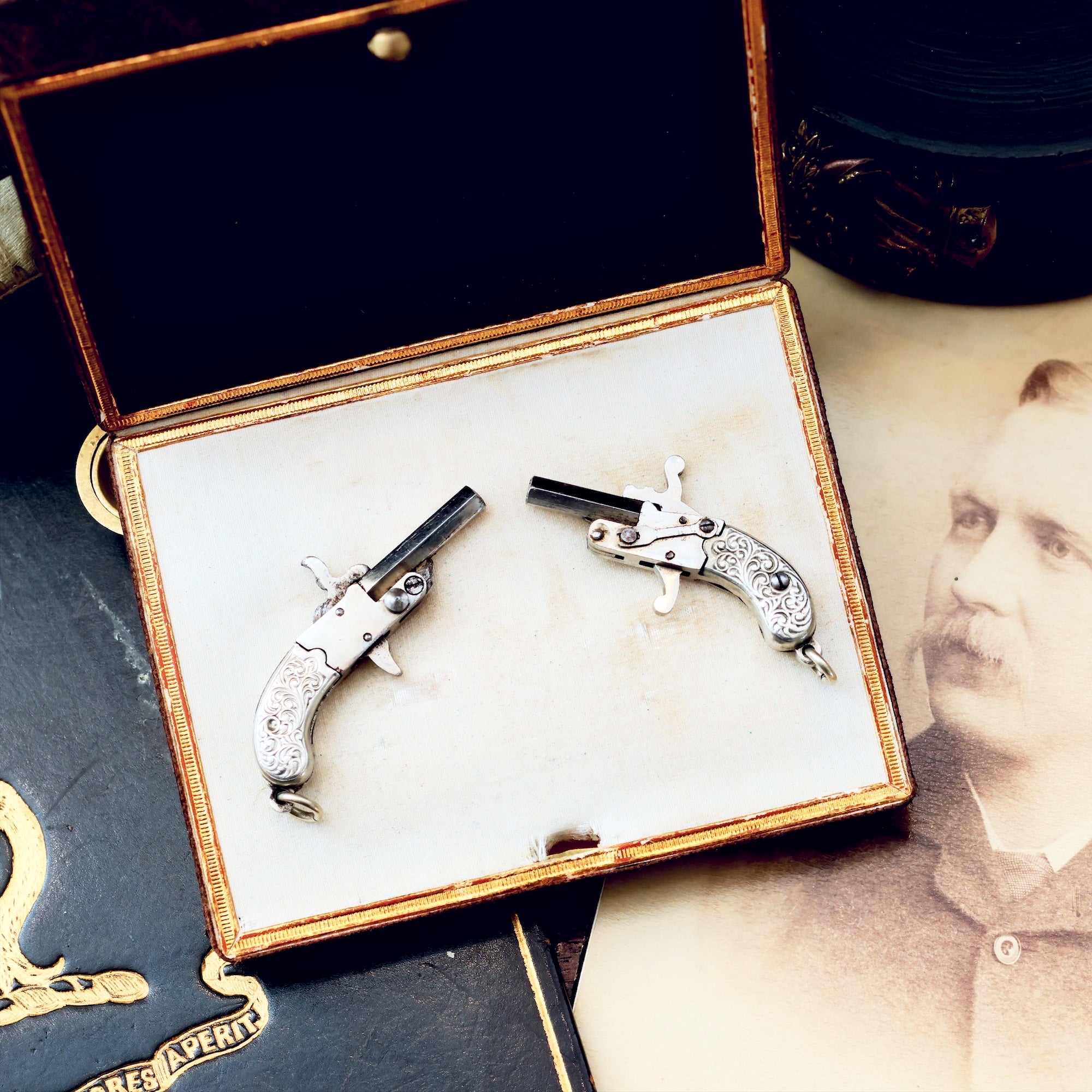 Antique Novelty Berloque Miniature Flintlock Gun Watch Fob – Fetheray