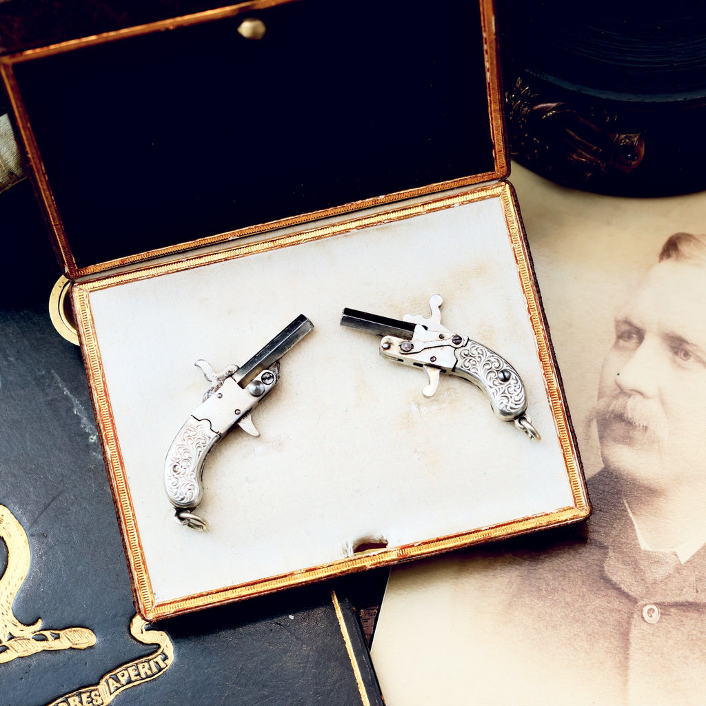 Antique Novelty Berloque Miniature Flintlock Gun Watch Fob – Fetheray