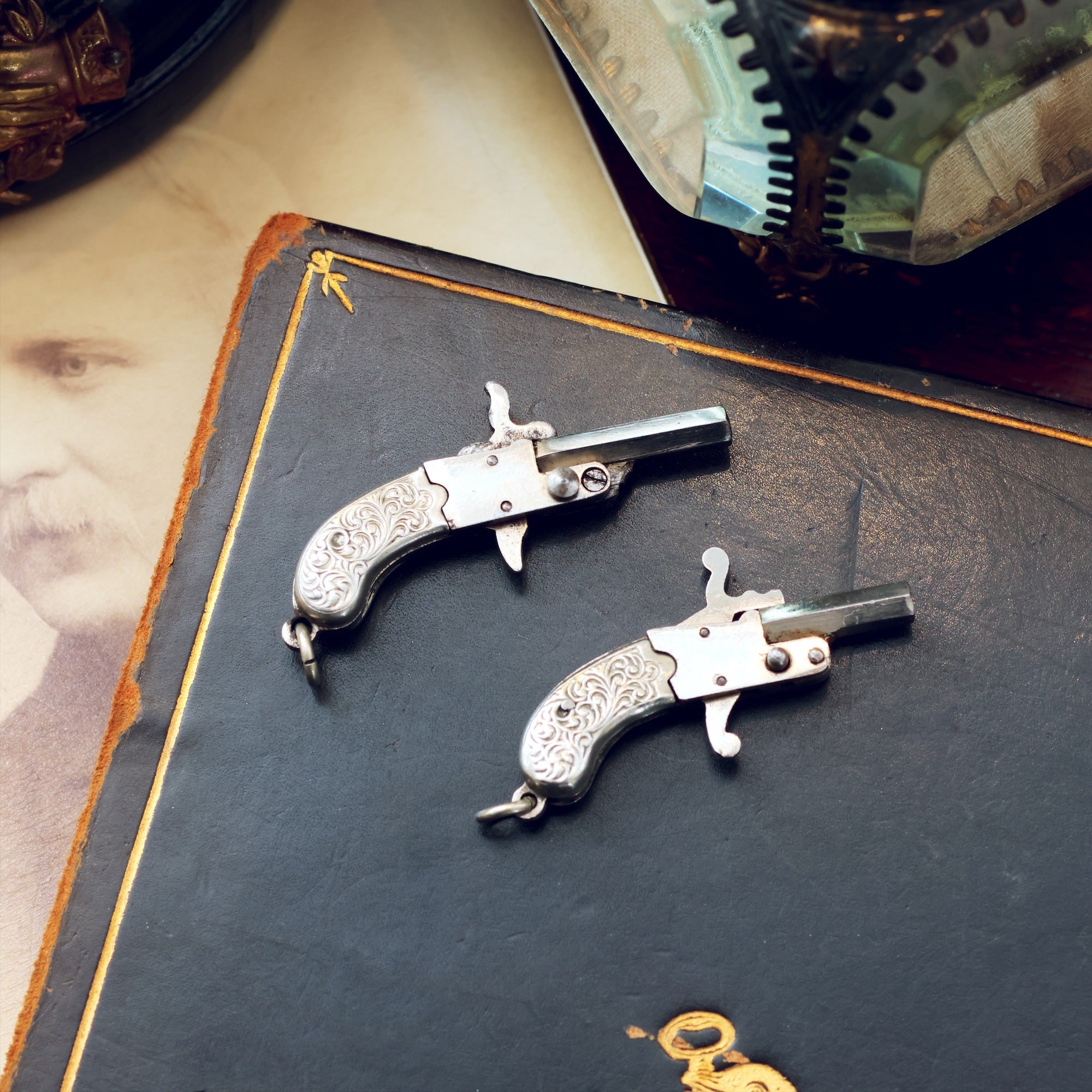 Antique Novelty Berloque Miniature Flintlock Gun Watch Fob – Fetheray