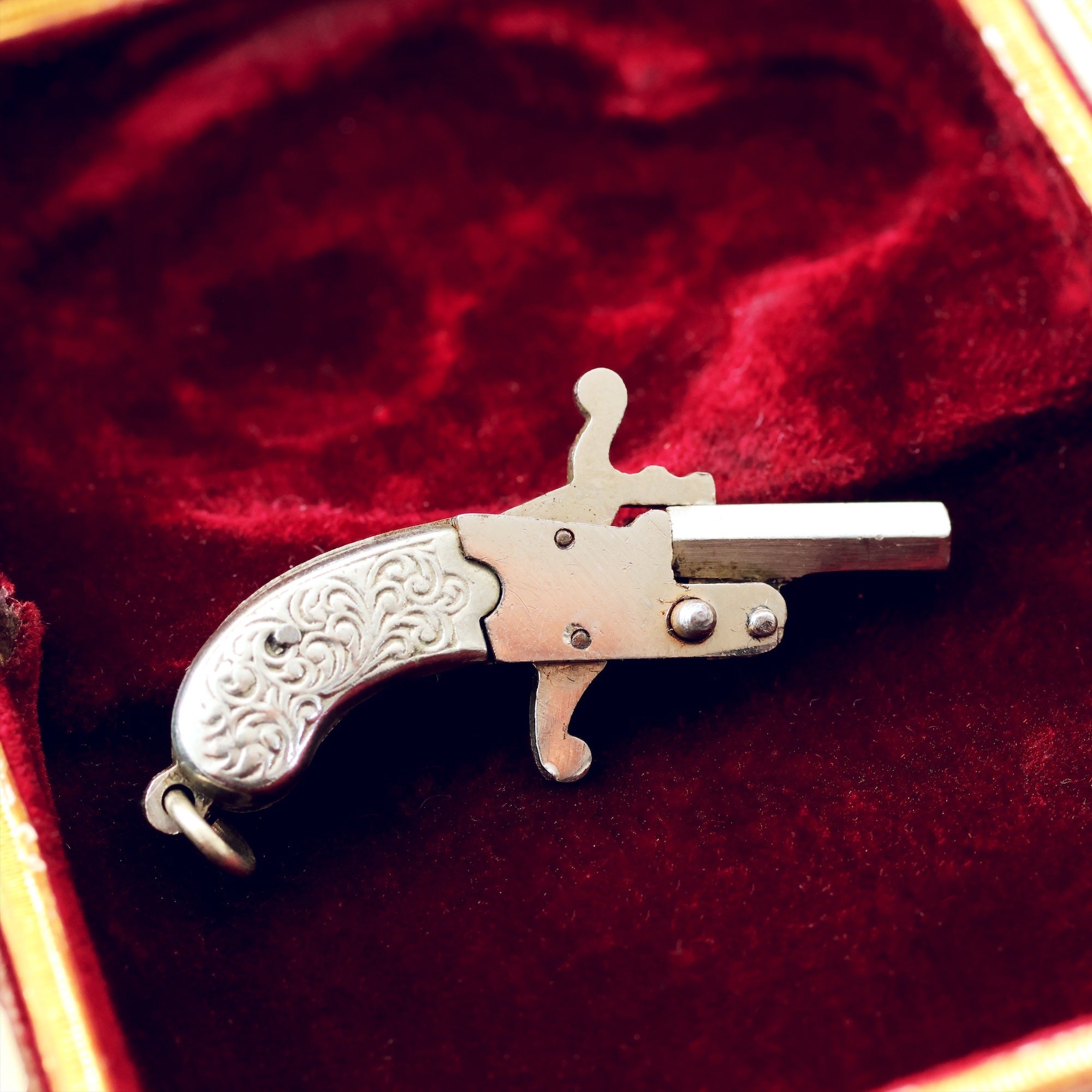 Antique Novelty Berloque Miniature Flintlock Gun Watch Fob – Fetheray