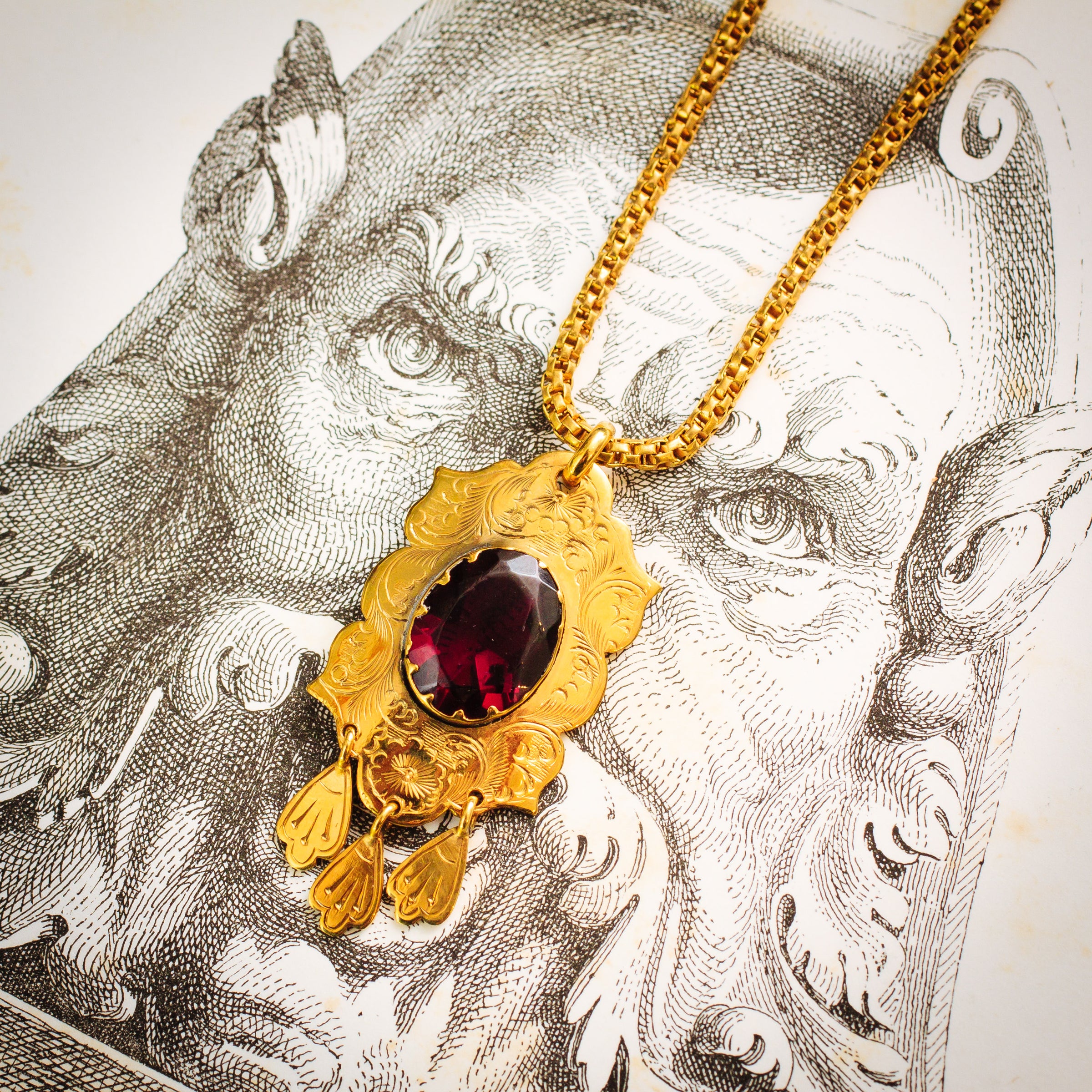 Rare Antique Russian Synthetic Alexandrite Pendant – Fetheray