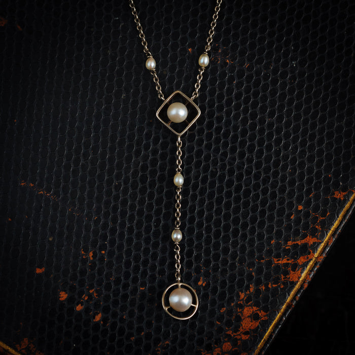 An Ethereal Antique Natural Pearl Lavaliere Pendant – Fetheray