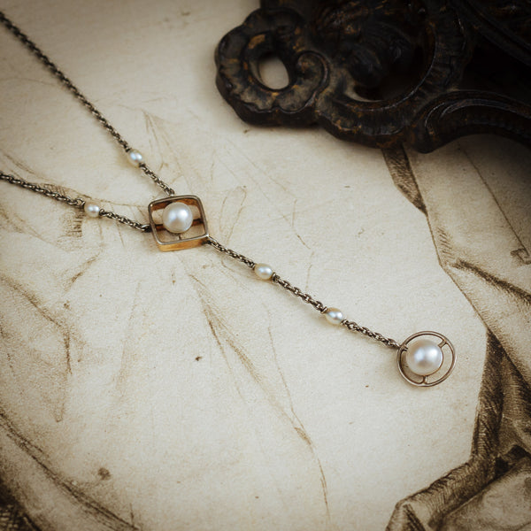 An Ethereal Antique Natural Pearl Lavaliere Pendant – Fetheray