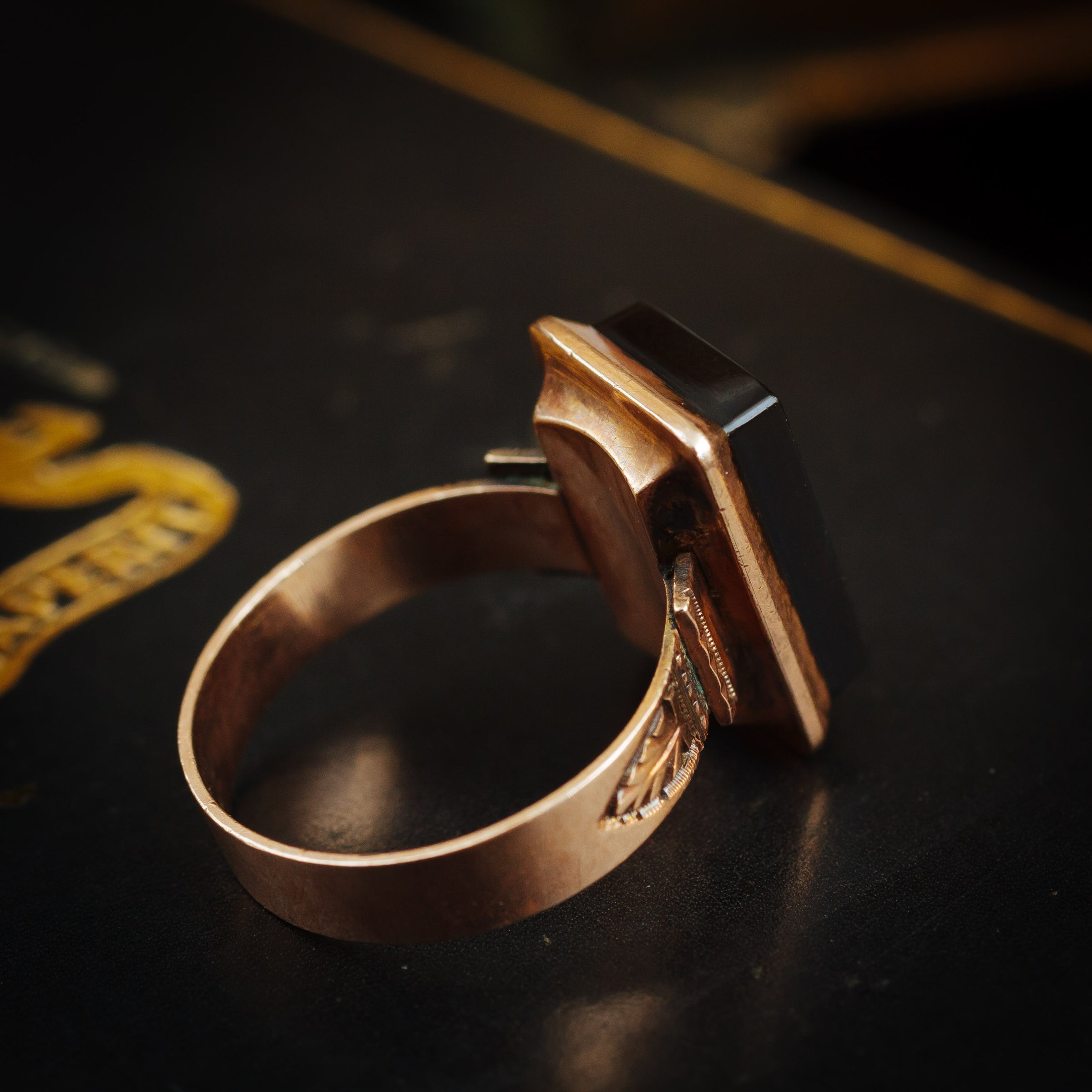 Unusual Circa 1900 Antique Deer Intaglio Ring – Fetheray