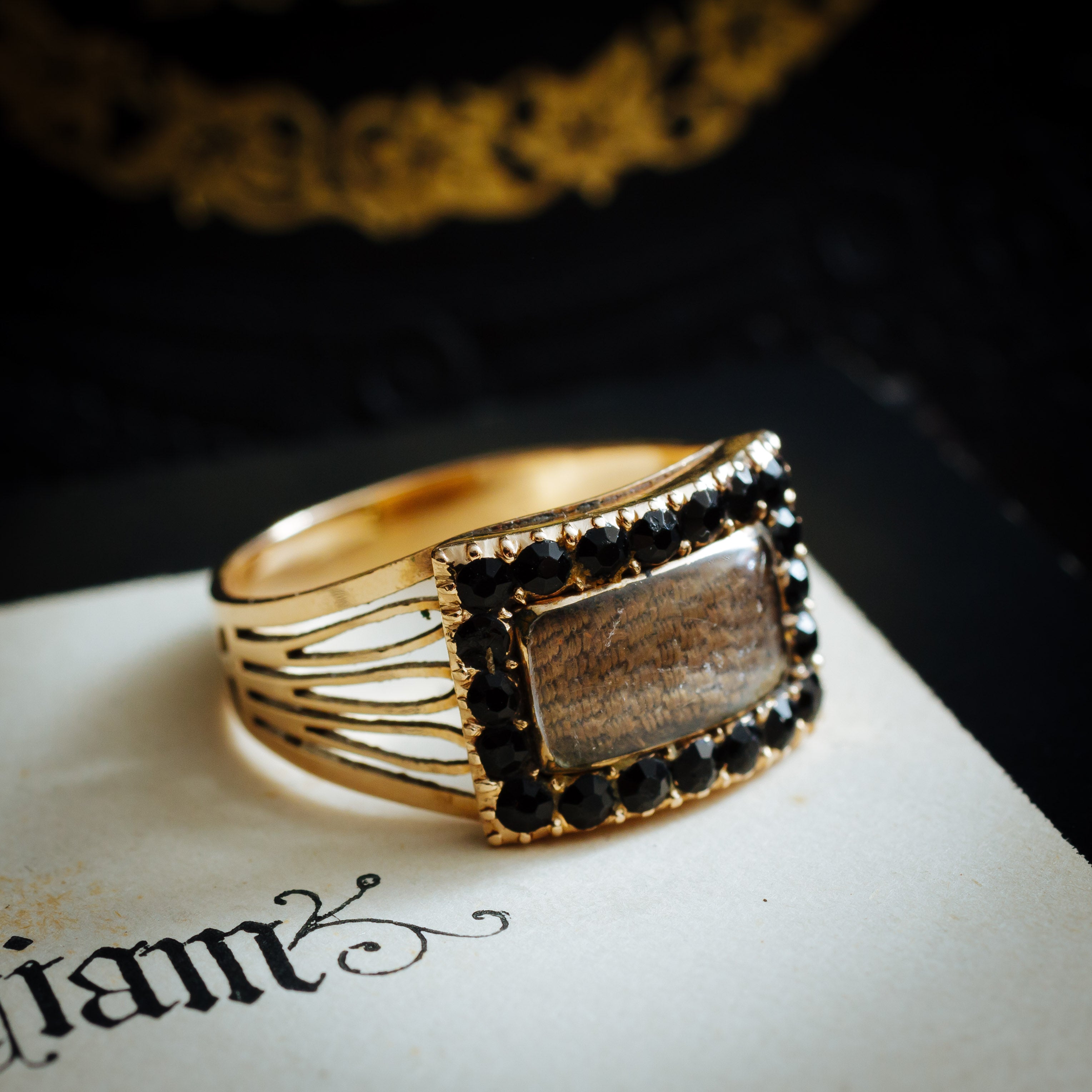 Dearly Loved Dedicated Date 1803 Georgian Mourning Ring – Fetheray