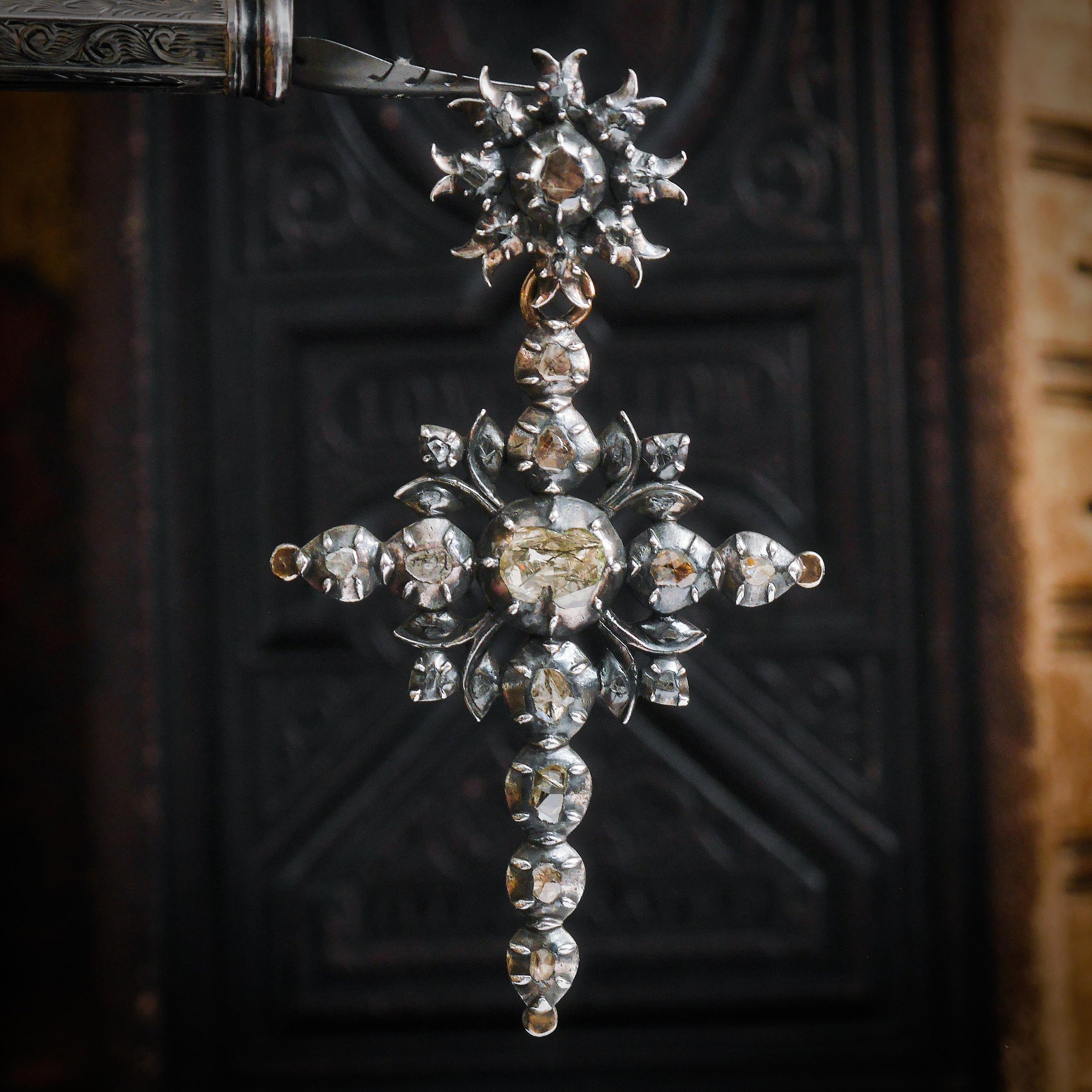 Antique 19th Century Belgian Diamond 'Flemish' Cross – Fetheray