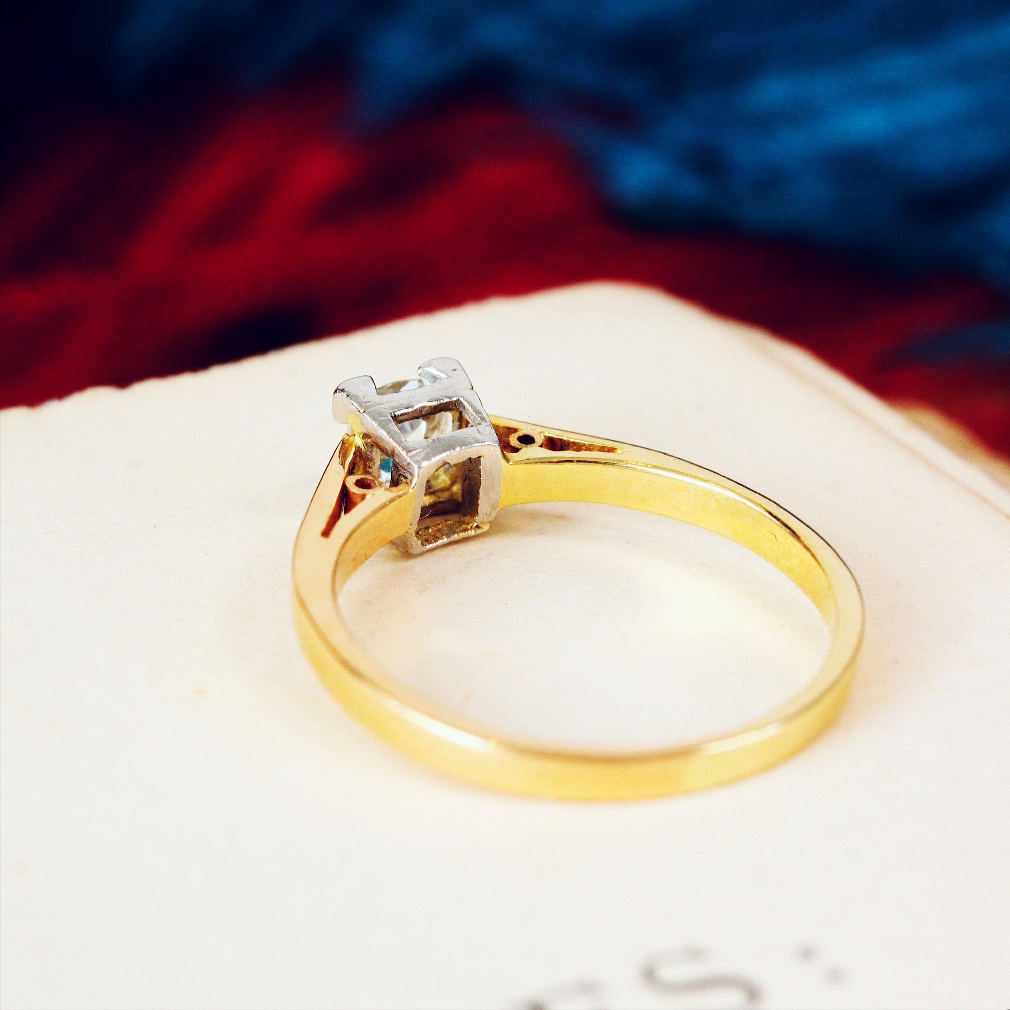 Recycled Old Hand Cut Diamond Engagement Ring – Fetheray