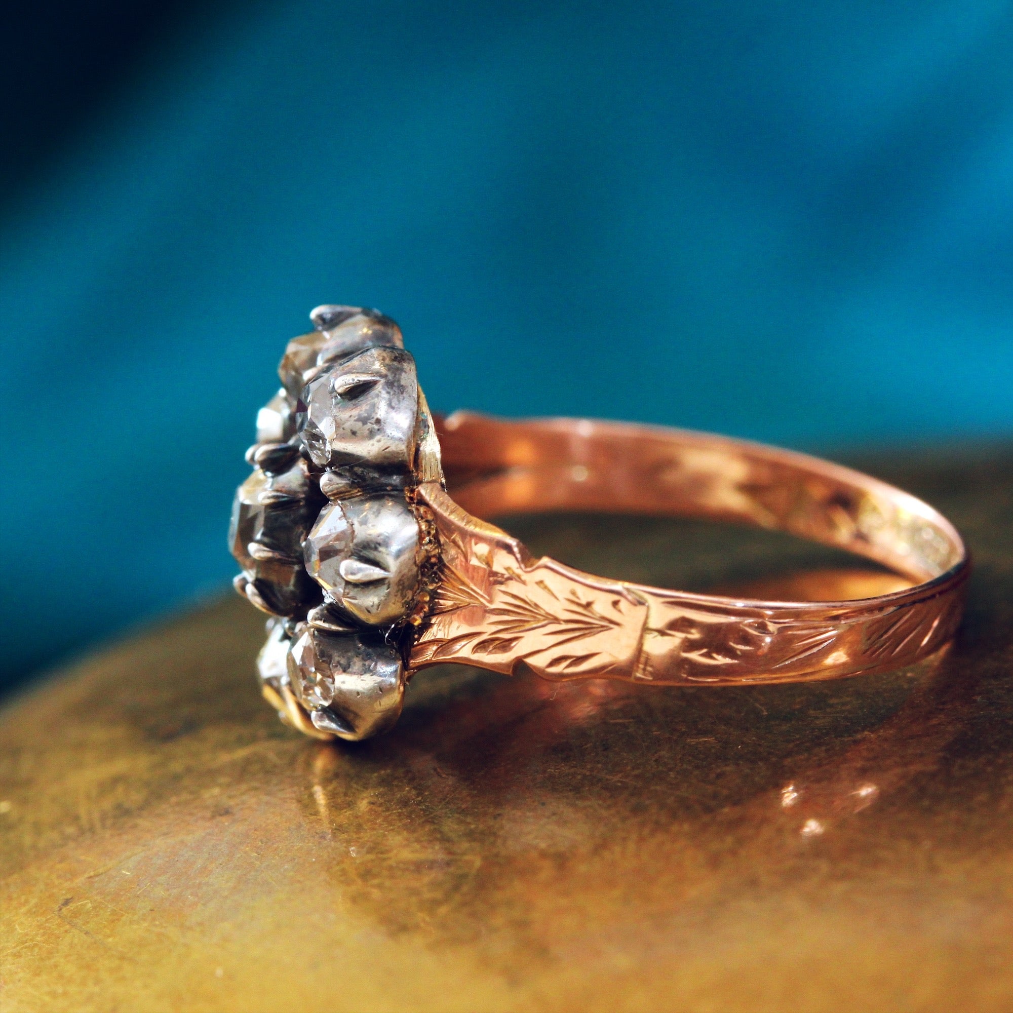 Antique Georgian Diamond Rosette Cluster Ring – Fetheray