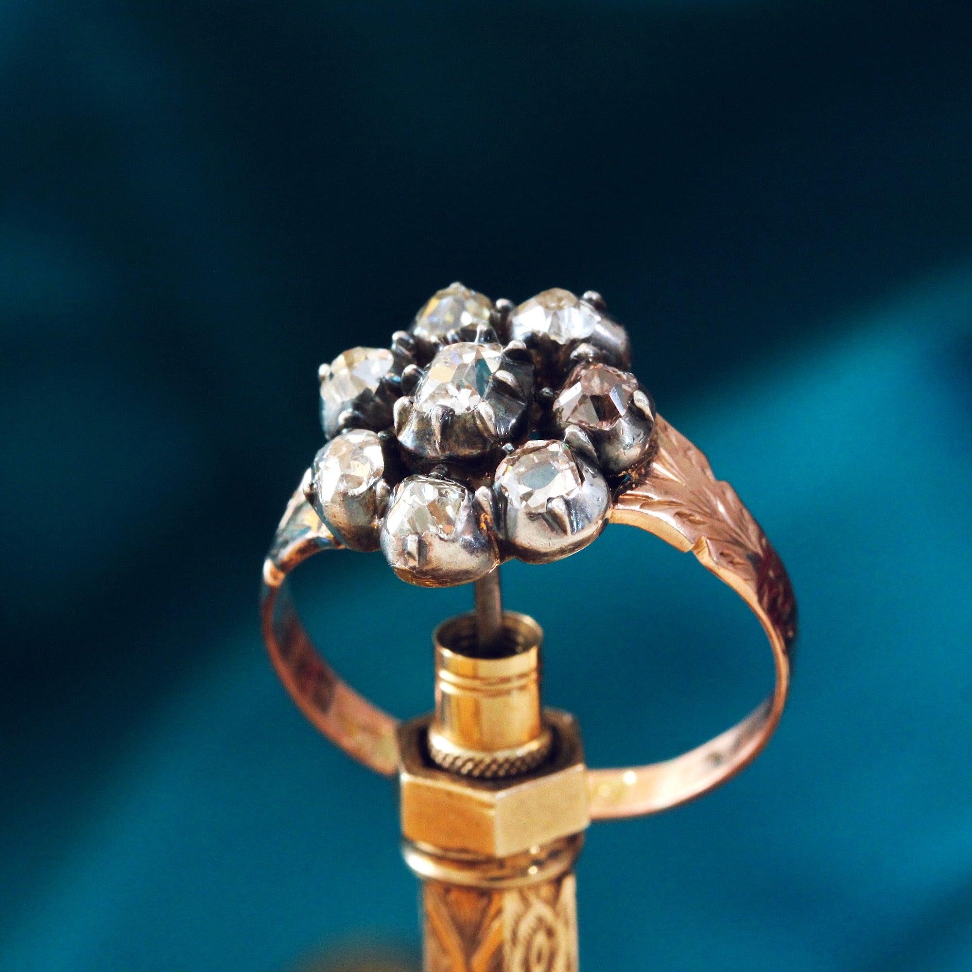 Antique Georgian Diamond Rosette Cluster Ring – Fetheray