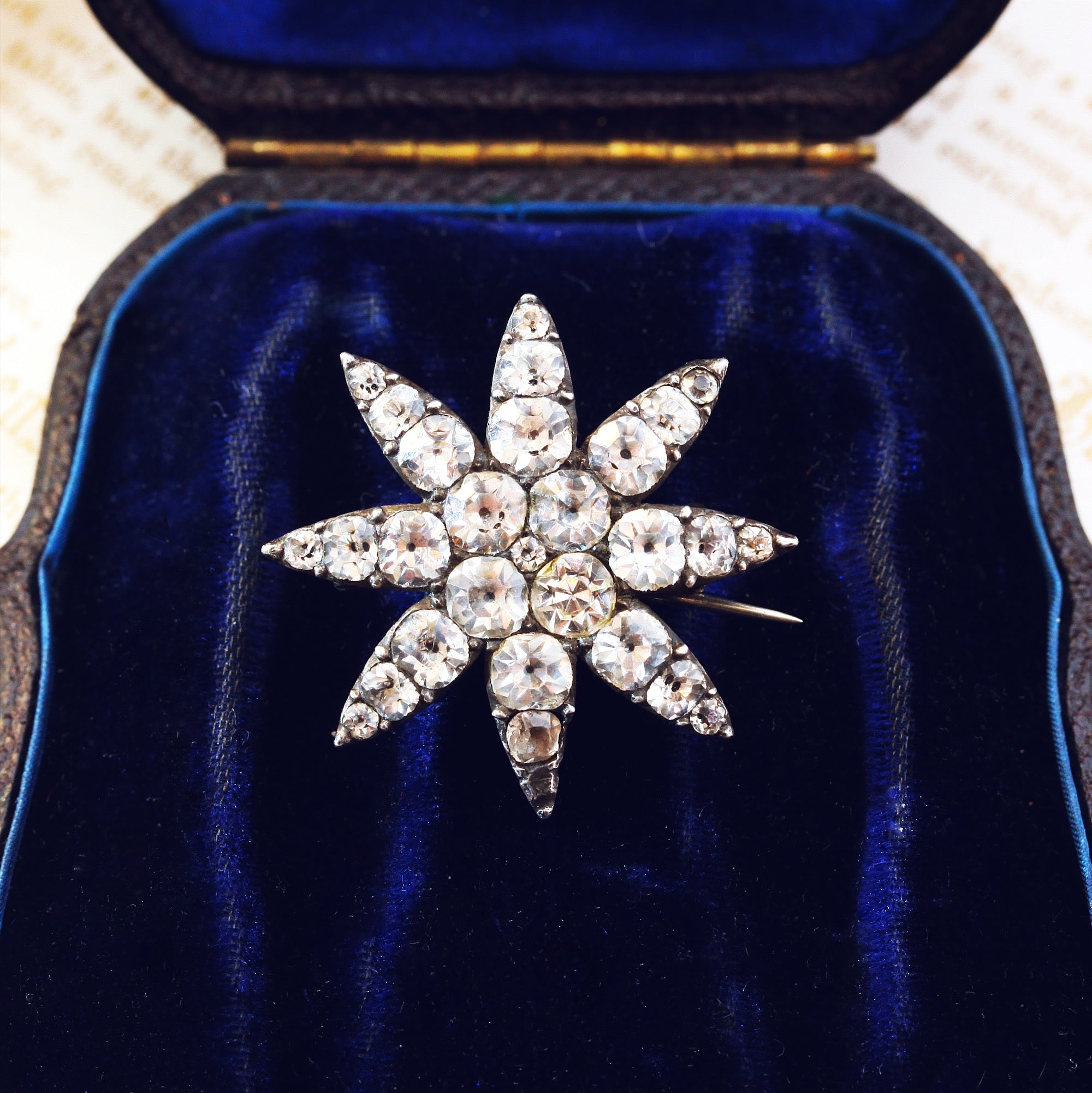 Adorable Georgian Black Dot Paste Star Brooch – Fetheray