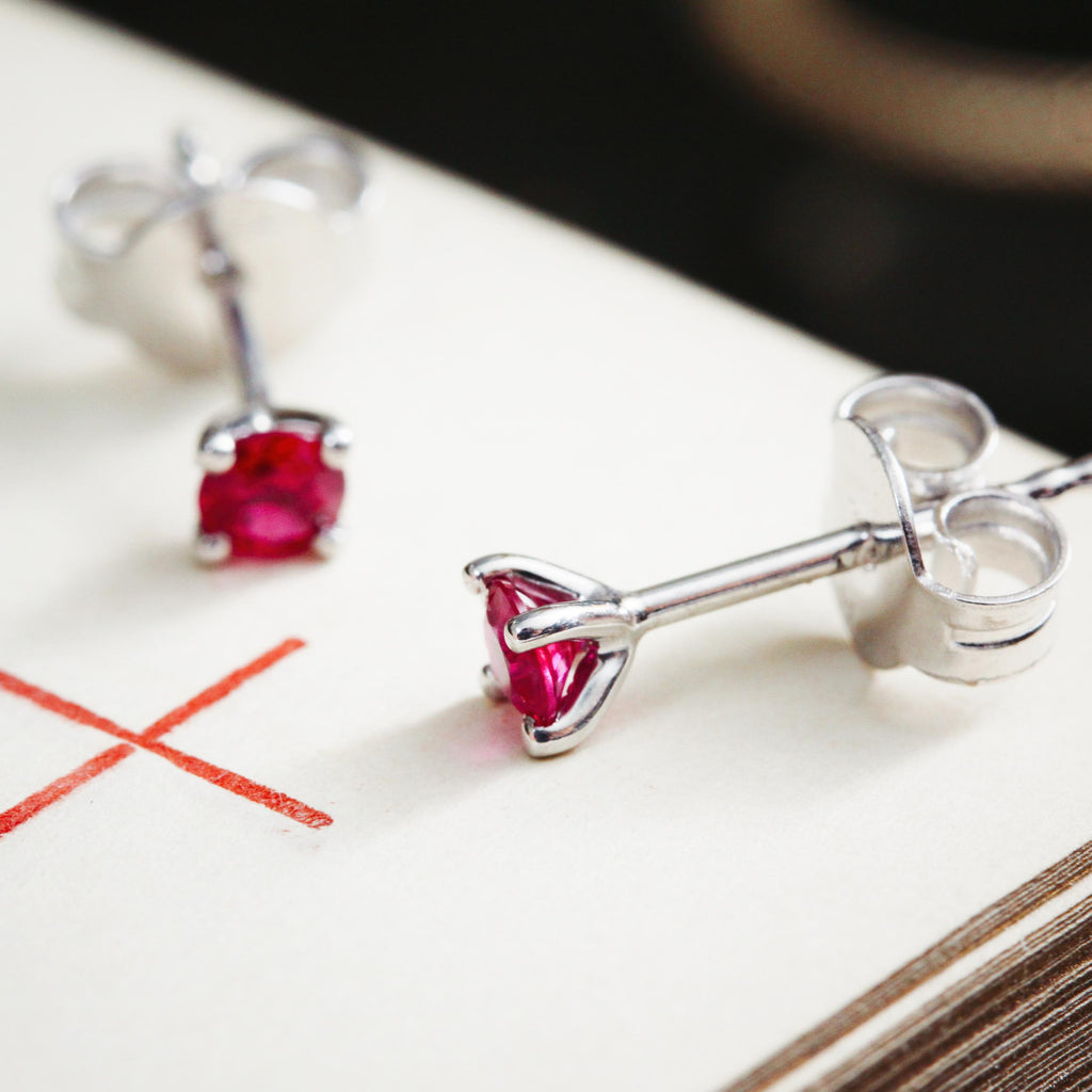 Ravishing Ruby Stud Earrings – Fetheray